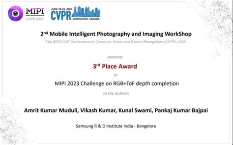 Kunal Swami On Linkedin Cvpr Cvpr2023 Samsungresearch Samsungindia