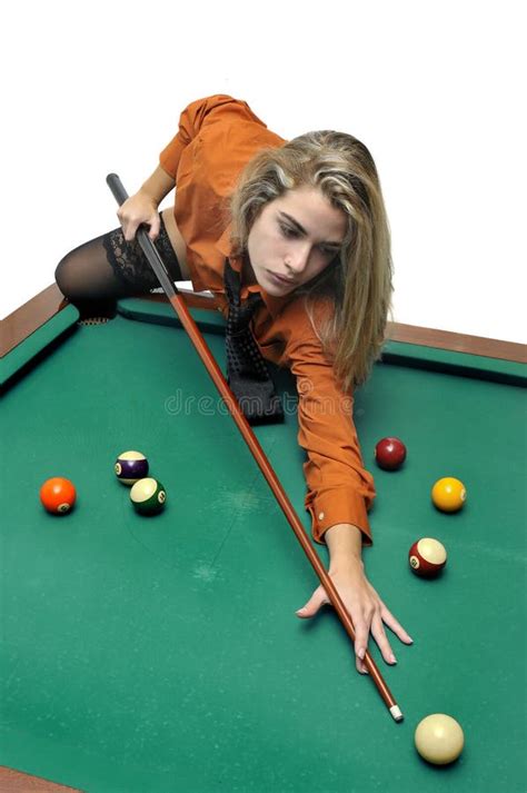 Snooker Girl Stock Image Image Of Portrait Model Closeup 17473637