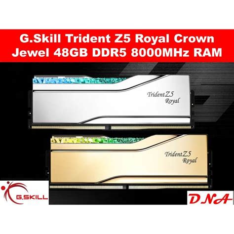 Gskill Trident Z5 Royal Crown Jewel 48gb Ddr5 8000mhz Gaming Ram
