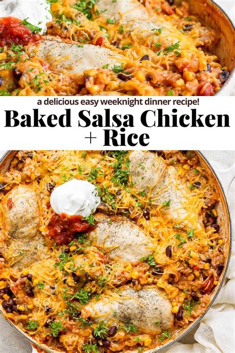 Baked Salsa Chicken And Rice Artofit