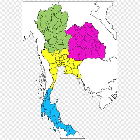 แผนที่ประเทศไทยแผนที่ พื้นที่ ดอกไม้ Png Pngegg