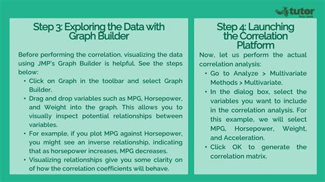 Basics Steps Of Correlation Analysis In Jmp Softwarepdf Physics