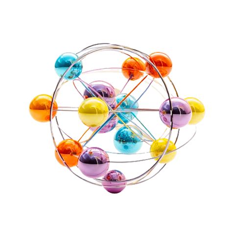 Oxygen Atom Illustration On White Background Atomic Structure Consisting Of Protons Neutrons