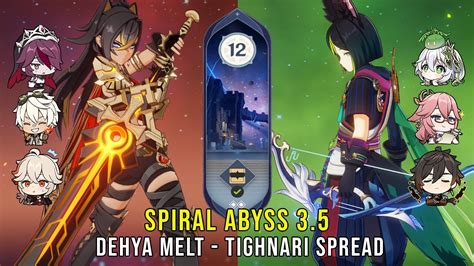C0 Dehya Melt And C1 Tighnari Spread Genshin Impact Abyss 35 Floor