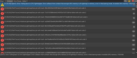 Gpu Lightmapper Failed Out Of Memory Hdrp Unity Engine Unity
