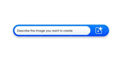 Generative Ai Bar As Part Of Ui Ux Design And Web Site Enter Command