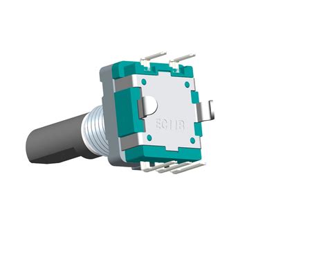 Vertical Digital Incremental Rotary Encoder With 05mm Travel Push