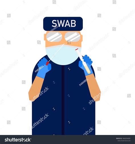 Cartoon Of The Medical Laboratory Technologist Royalty Free Stock