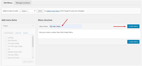 How To Create A Menu Mitech Documentation How To Create A Menu Mitech Documentation
