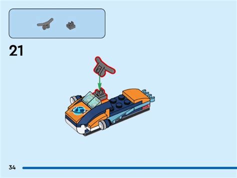 Lego Instructions For Set 60376 Arctic Explorer Snowmobile City