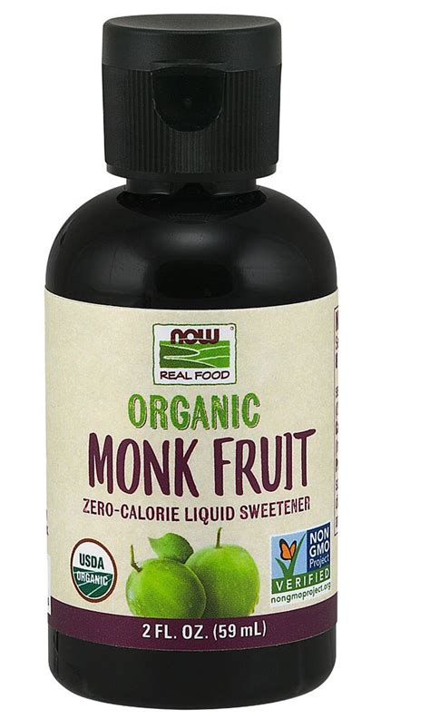 NOW Foods Organic Monk Fruit Zero Calorie Sweetener 2 Fl Oz Vitacost
