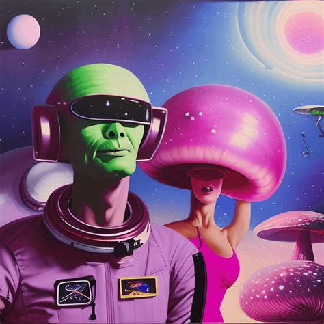 Psychedelic Space Art · Creative Fabrica