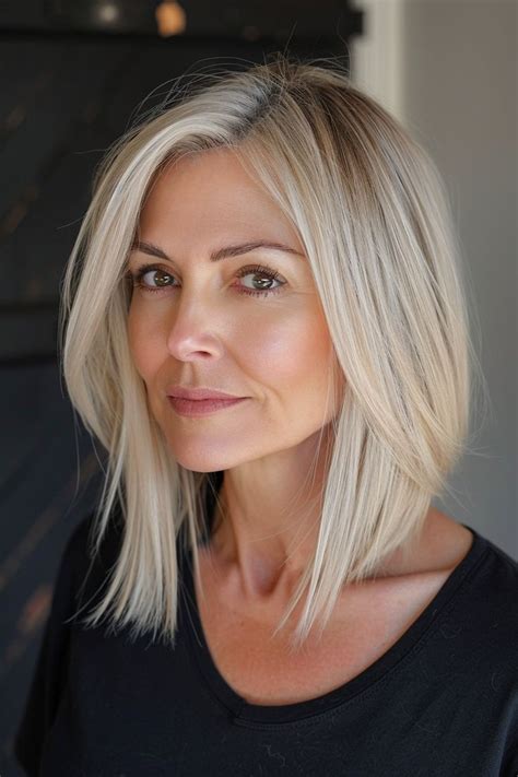 22 Chic Hairstyles For Women Over 50 With Fine Hair Medium Length