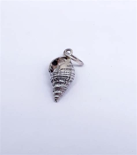 Sea Shell Charm In Sterling Silver Goldfish Jewellery Design Studio
