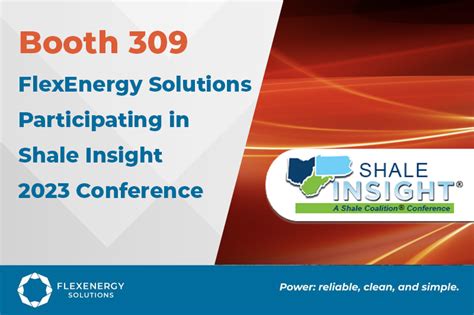 Flexenergy Solutions Participating In Shale Insight 2023 Booth 309