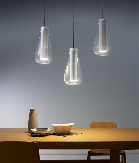 Cylindrical Led Ribbed Design Pendant With Optional Glass Shade