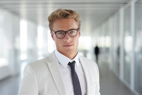 Premium Ai Image Young Man Looking And Standing Pose In A Modern