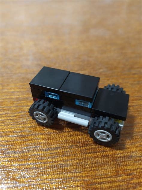 Lego Moc Mini Black Jeep By David The Lego Master Rebrickable Build
