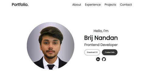 Brij Nandan On Linkedin Webdevelopment Portfolio Frontenddeveloper