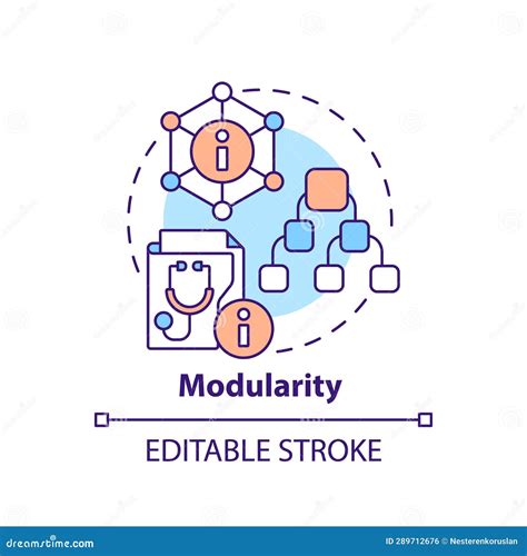 2d Customizable Thin Line Icon Modularity Concept Stock Illustration Illustration Of Resources