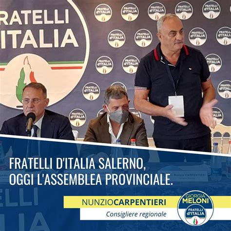 Nunzio Carpentieri Fdi Assemblea Provinciale Momento Di Grande