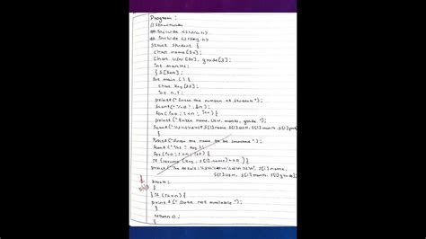 Array Of Structure C Program Flowchart Algorithm Output Youtube