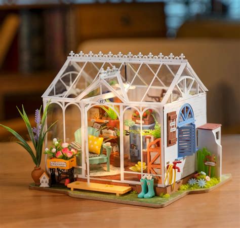 Rowood Dollhouse Kit Dreamy Garden House Wooden Diy Miniature Room 1