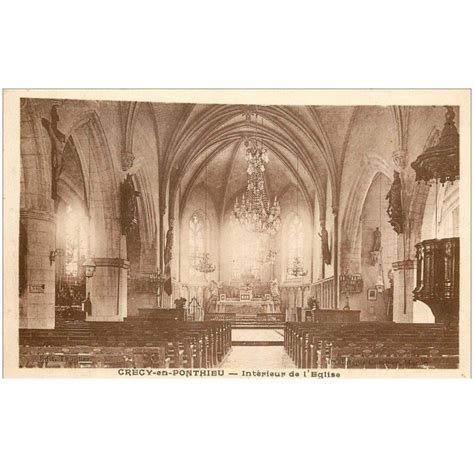 CRECY EN PONTHIEU L Eglise intérieur