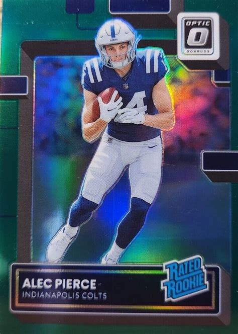 Alec Pierce 2022 Optic 221 Green 5 Price Guide Sports Card Investor