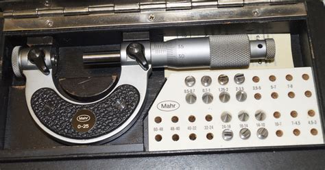 Mahr Thread Micrometer Anvils Case 0 25mm
