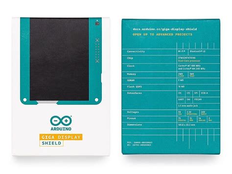 Arduino Giga Display Shield Asx00039 придбати Інтернет магазин