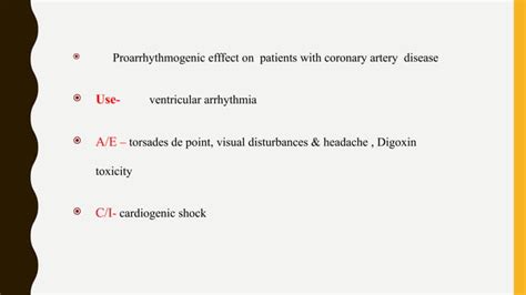 The Drugs Used To Treat Arrhythmia Anti Arrhythmic Drugs Ppt