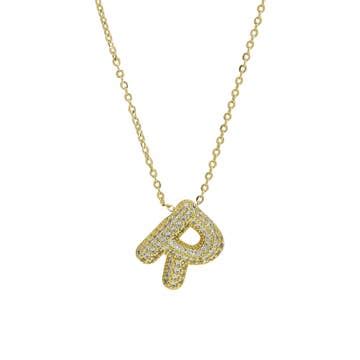 Savvy Bling Pave Ballon Bubble 18k Gold Plate Luxethreadswestfield