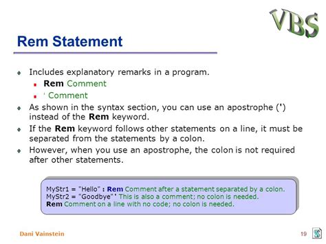 dani vainstein1 vbscript session 1 dani vainstein2 subjets for session