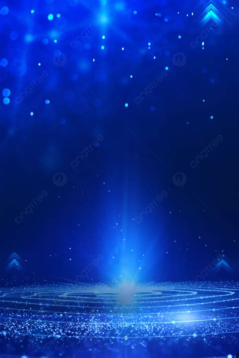 Blue High End Technology Light Effect Particle Synthesis Background Wallpaper Image For Free