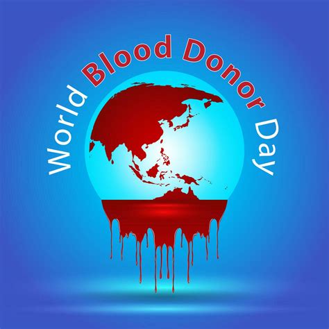 World Blood Donor Day Vector Background 24223954 Vector Art At Vecteezy