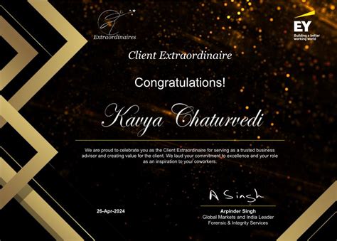 Kavya Chaturvedi On Linkedin I Am Truly Honored To Be Recognized With