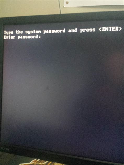 My Pc Is Asking For A System Password That I Never Set Up Can Somebody