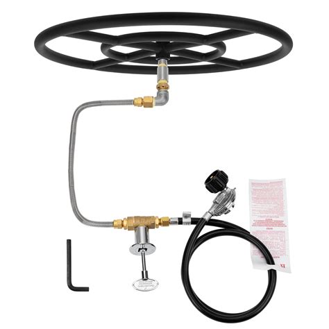 Stanbroil Lp Propane Gas Fire Pit Burner Ring Installation Kit Black