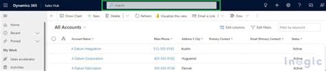 Single Table Search Option In Dataverse Search Microsoft Dynamics 365