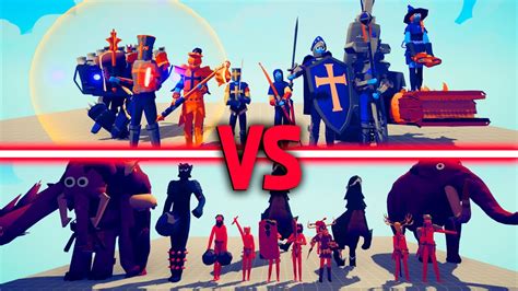 Mega Medieval Team Vs Mega Tribal Team Tabs Totally Accurate Battle