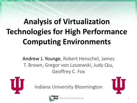Ppt Analysis Of Virtualization Technologies For High Performance