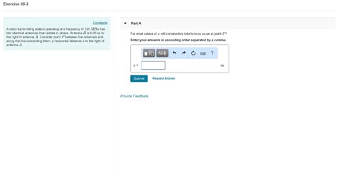 Solved Exercise 353 Constants Part A A Radio Transmitting