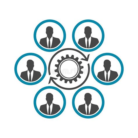 Icono De La Muestra De Los Recursos Humanos Ilustración Del Vector