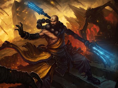 1920x1440 Video Games Diablo Artwork Diablo Iii Monk Diablo 3 Monk