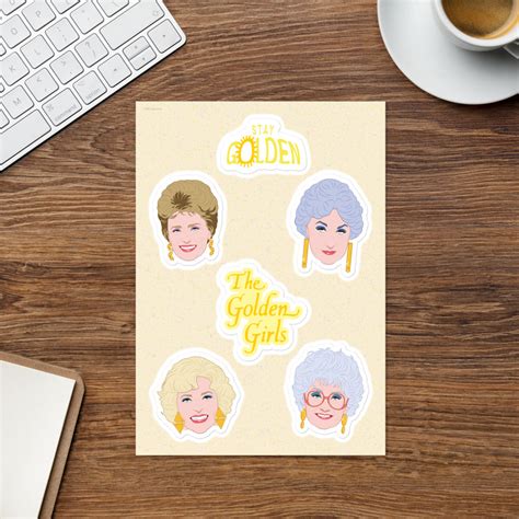 The Golden Girls Icons Sticker Sheet Shop Hulu