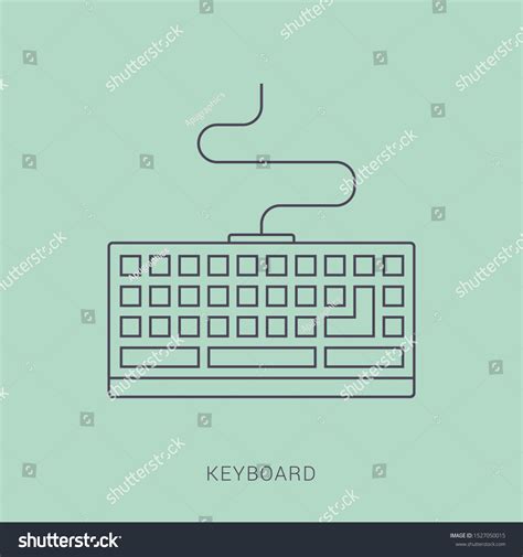 Keyboard Vector Icon Keyboard Linear Sign Stock Vector Royalty Free
