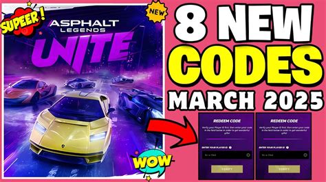 ☑️active Codes☑️⚡march⚡asphalt Legends Unite March Codes 2025 Asphalt