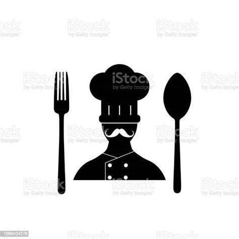 白色背景上的廚師圖示向量圖形及更多上唇鬍鬚圖片 上唇鬍鬚 交通告票 人 Istock