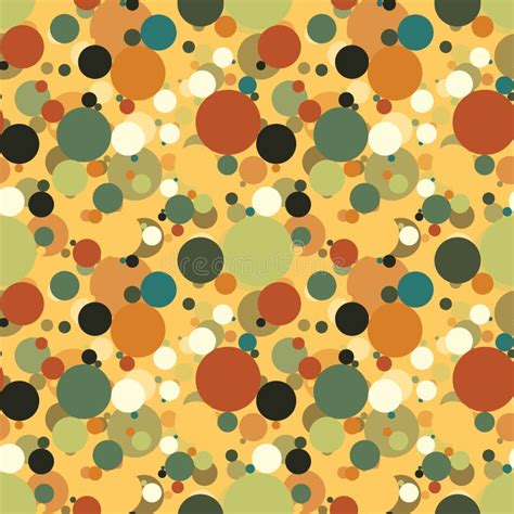 Seamless Repeating Pattern Of Multi Colored Circles Stock Vector Illustration Of Abstract